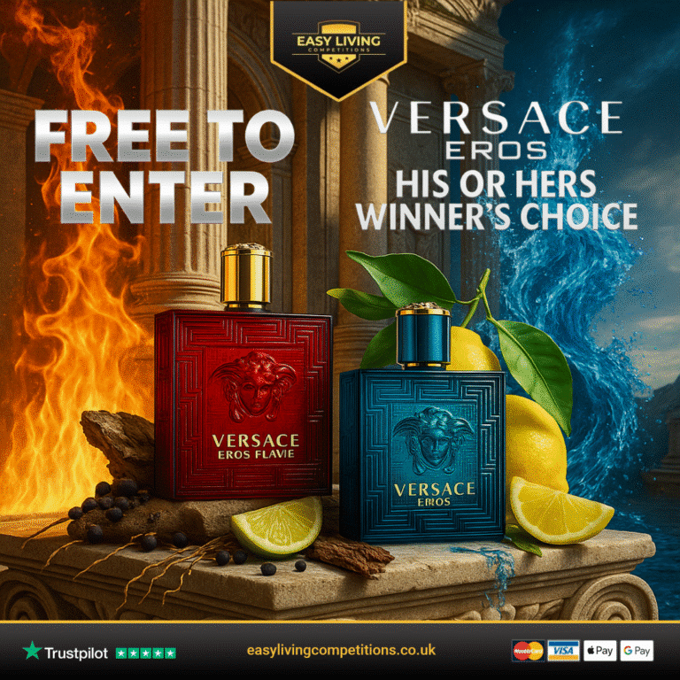 Free to Enter – Versace Eros His or Hers 100ml – Easy Living Competitions