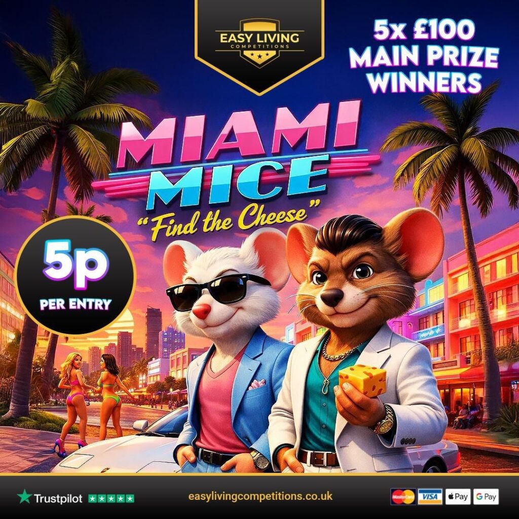 Miami Mice – Find The Cheese! – Easy Living Competitions
